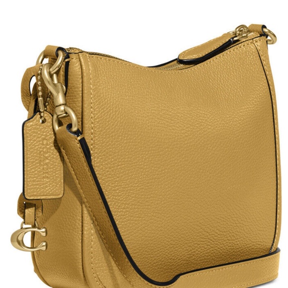 Coach | Bags | Nwt Coach Chaise 9 Yellow Gold Crossbody Leather Bag ...